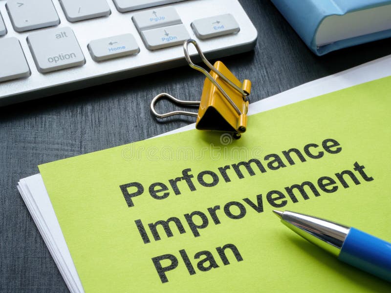 Stack of Papers with Performance Improvement Plan PIP. Stock Photo ...