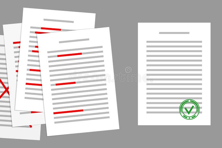 Corrected Document Stock Illustrations – 53 Corrected Document Stock ...