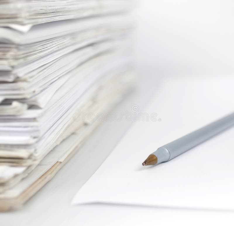 Stack of papers stock image. Image of copy, office, background - 31983207