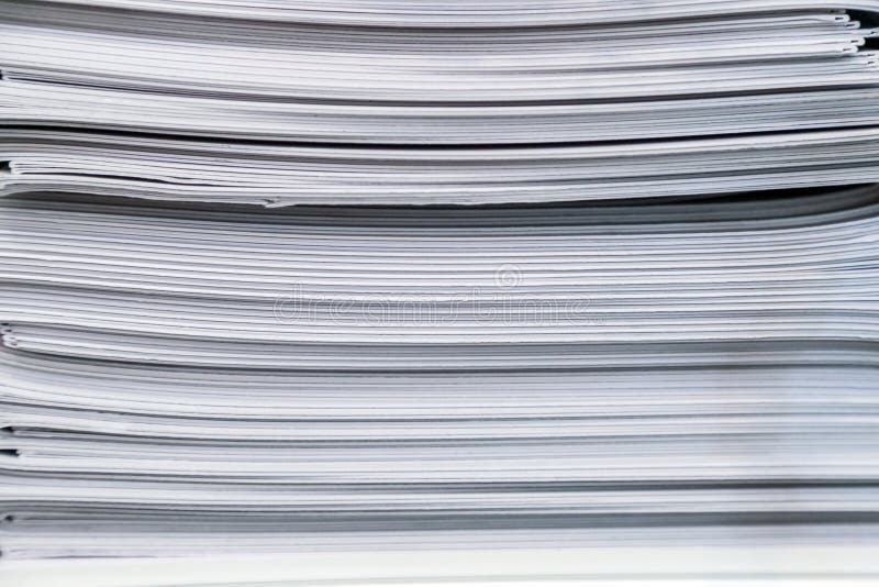 Stack Paperwork Brochures stock image. Image of glossy - 97295441