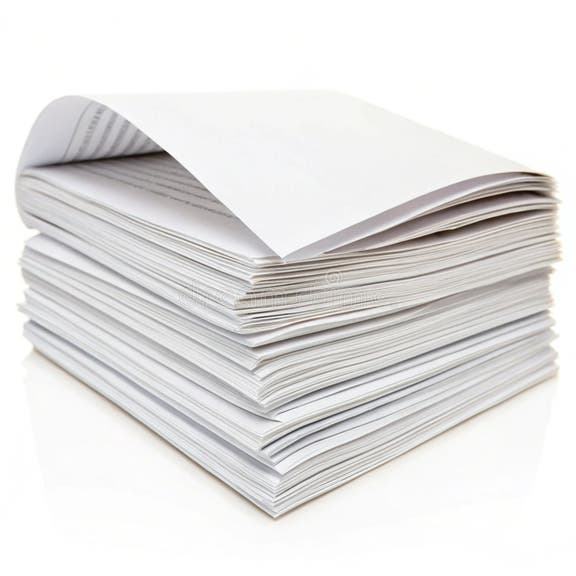 Stack of Paperwork Isolated on Transparent Background Stock ...