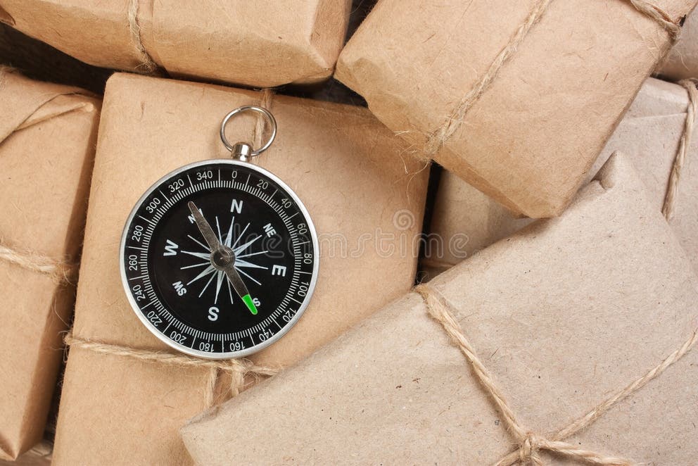 Stack parcel in warehouse stock image. Image of cardboard - 19619101