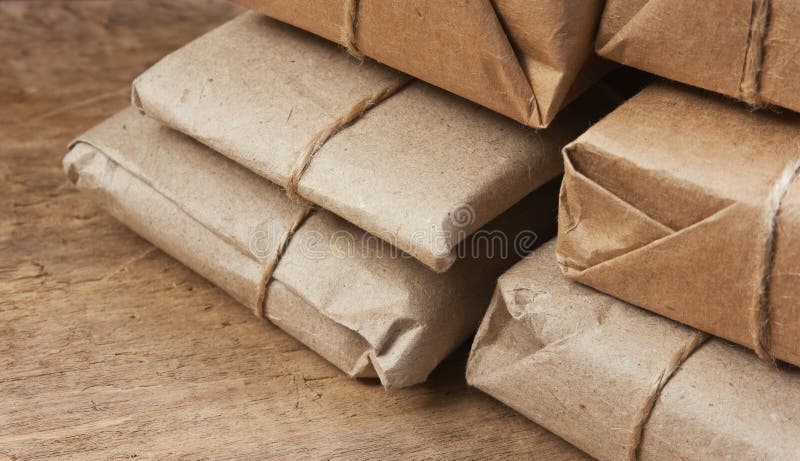 Stack parcel in warehouse stock photo. Image of container - 158492796
