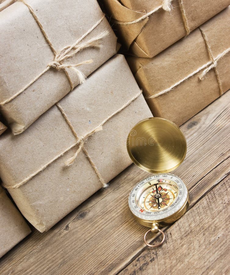 Stack parcel in warehouse stock image. Image of seal - 159174991