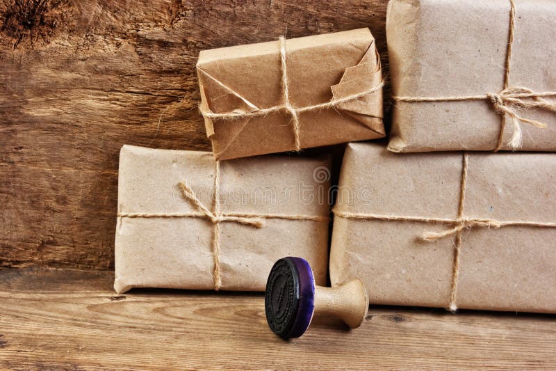 Stack parcel in warehouse stock photo. Image of carton - 174321892