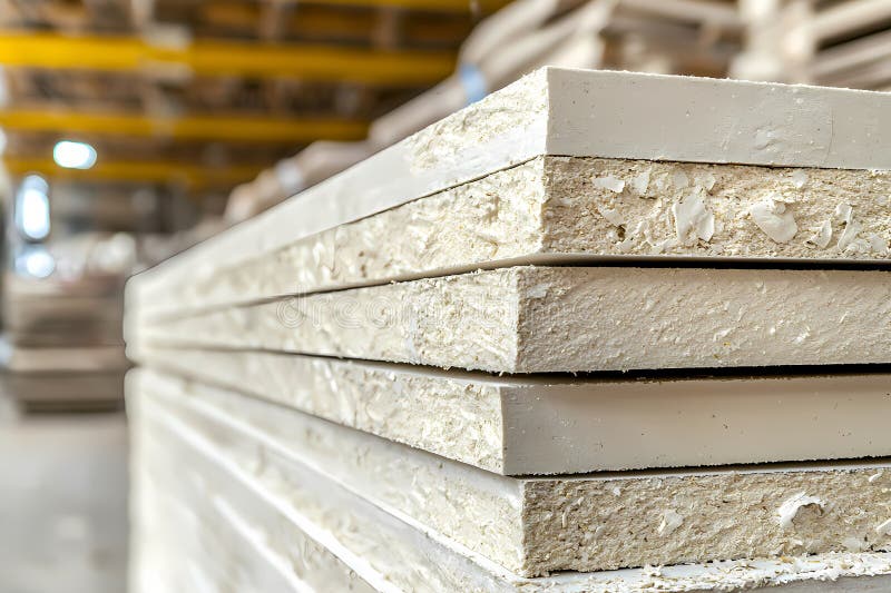 Stack of Particle Boards Preparing for Shipment in Factory Stock Photo ...