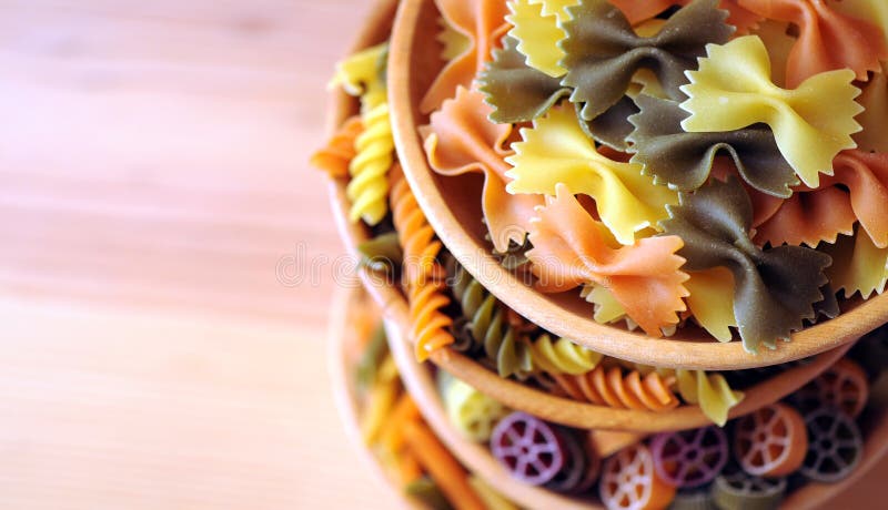 Stack of pasta bowls stock photo. Image of background - 32391364