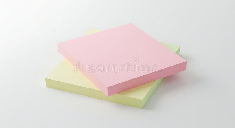 Pastel Sticky Notes stock illustration. Illustration of green - 377299749