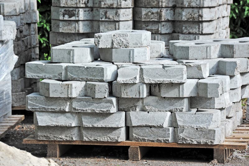 Stack of paving stone stock image. Image of industrial - 150895457