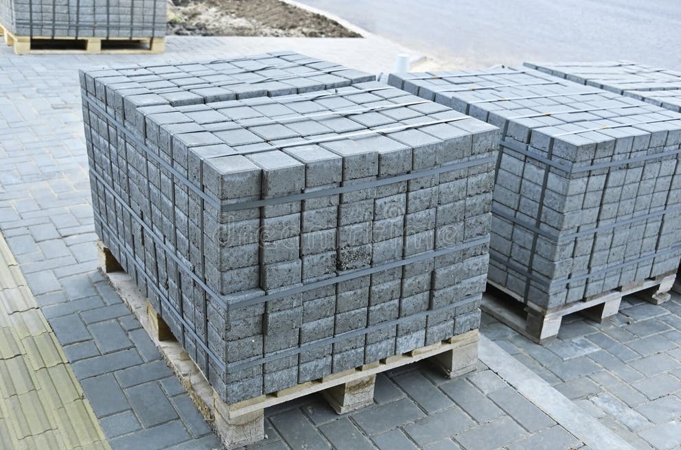 Stack of paving stone stock photo. Image of architecture - 318646074