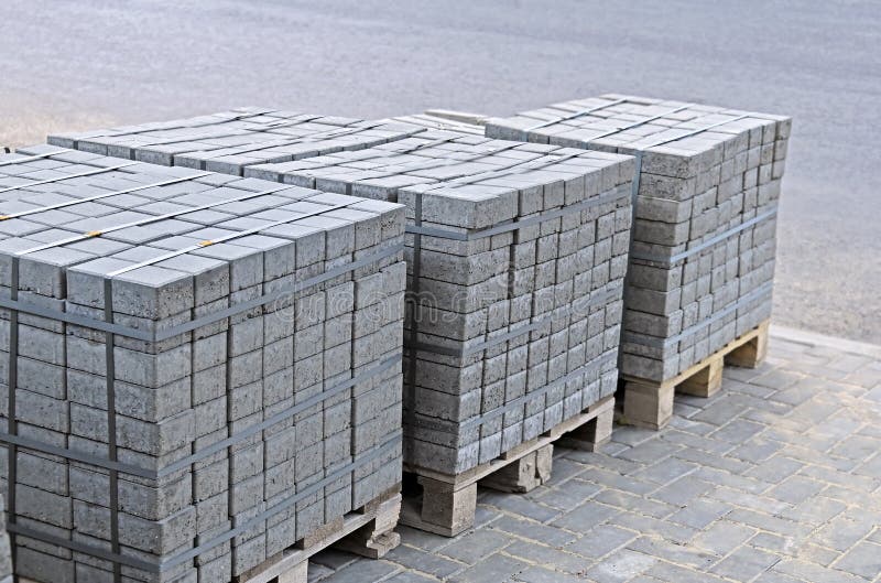 Stack of paving stone stock photo. Image of beton, rock - 318756898