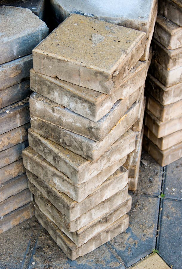 Stack of paving stone stock image. Image of square, construction - 81701115
