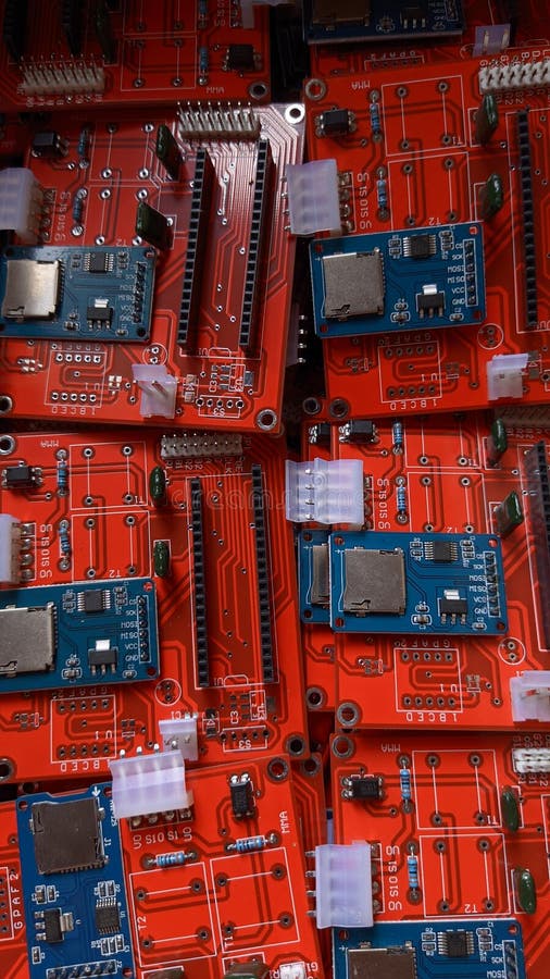 A Stack of PCB for Electronics Project Stock Photo - Image of soldering ...
