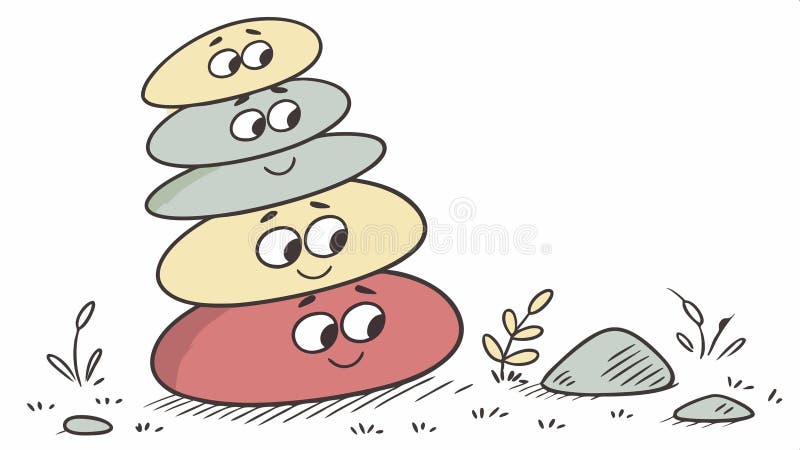 Stack of Pebble Characters, Balance, Stability, Nature, Fun ...