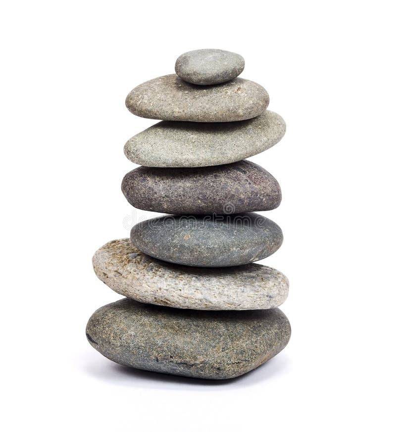 Stack of pebble stones stock image. Image of treatment - 12978319