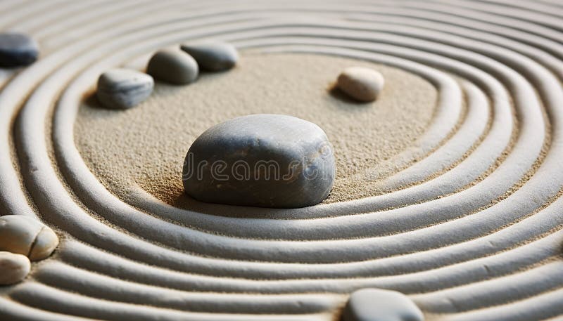 Stack of Pebbles Creates Harmony and Tranquility Generated by AI Stock ...