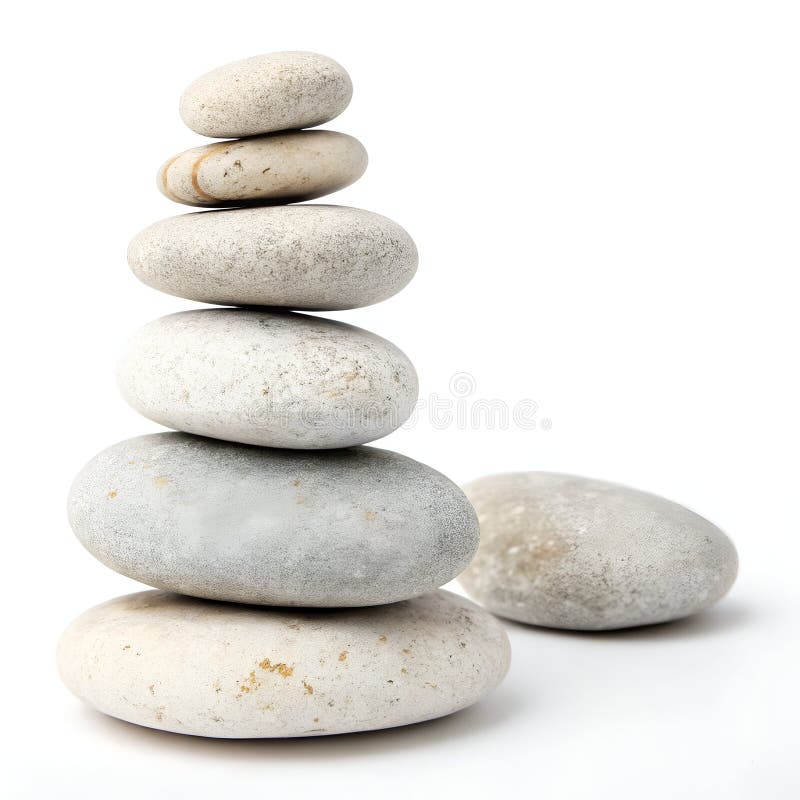 Stack of Pebbles stock illustration. Illustration of wellness - 356333912