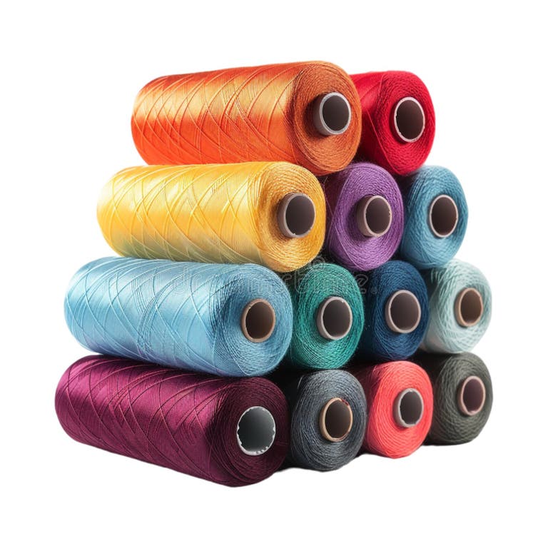 Stack Pf Threads on Transparent Background - Ai Generated Stock ...