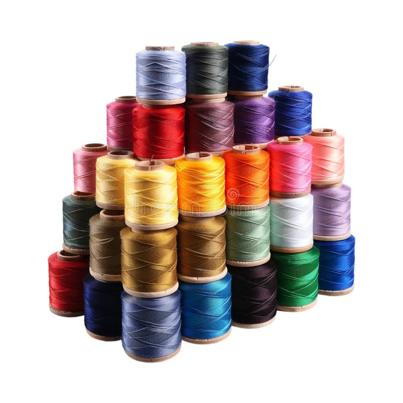 Stack Pf Threads on Transparent Background - Ai Generated Stock ...