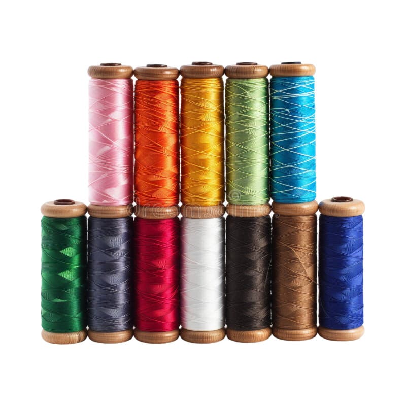 Stack Pf Threads on Transparent Background - Ai Generated Stock ...