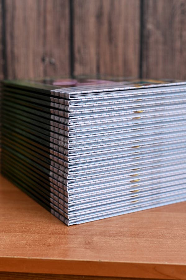 A stack of photo albums stock photo. Image of hard, photocover - 319665728