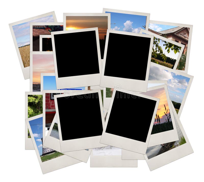 Stack of photo shots stock image. Image of layer, instant - 62915619
