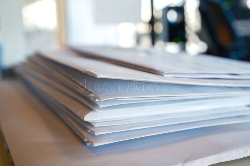 Stack Pile of Letters in Envelopes To Read Stock Image - Image of ...