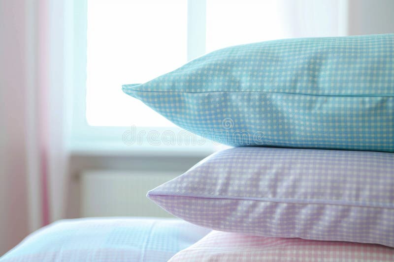 A Stack of Pillows on a Bed, Perfect for Home Decor and Interior Design ...