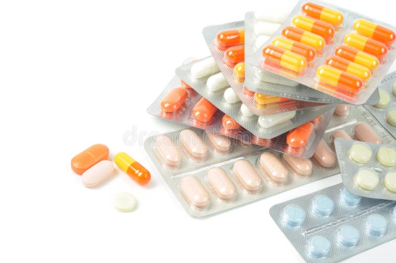 Stack of pills stock image. Image of medical, heart, color - 15753831