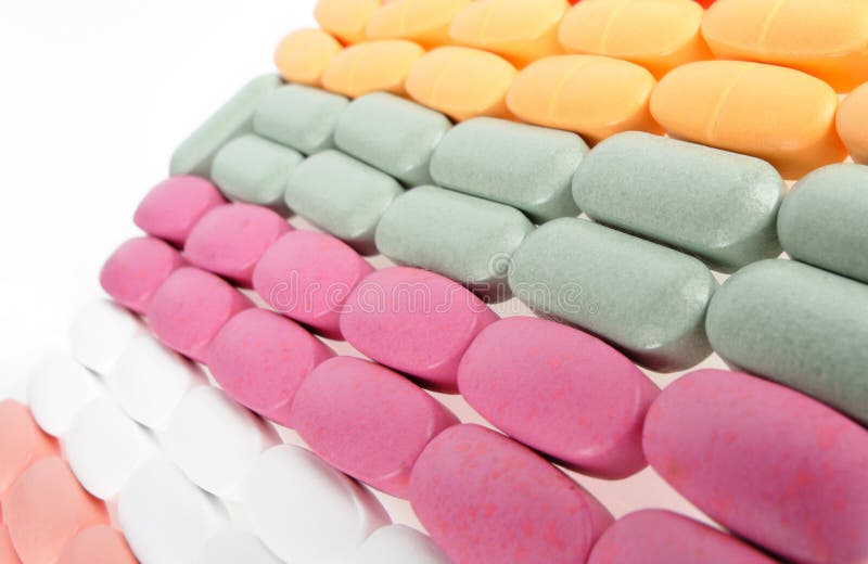 Stack of pills stock image. Image of medication, background - 21662529