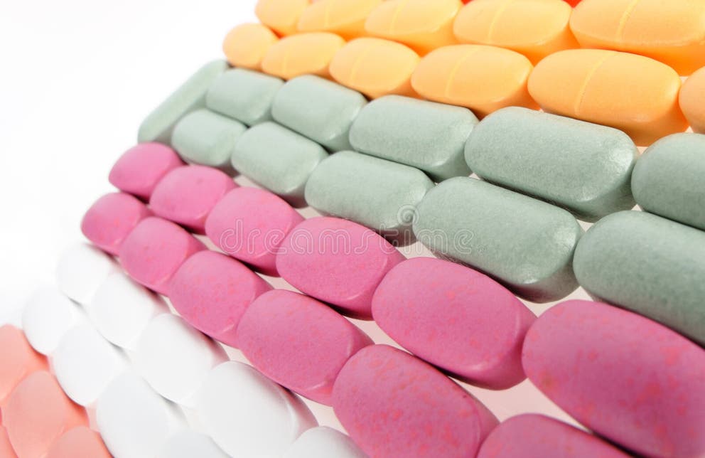Stack of pills stock image. Image of medication, background - 21662529