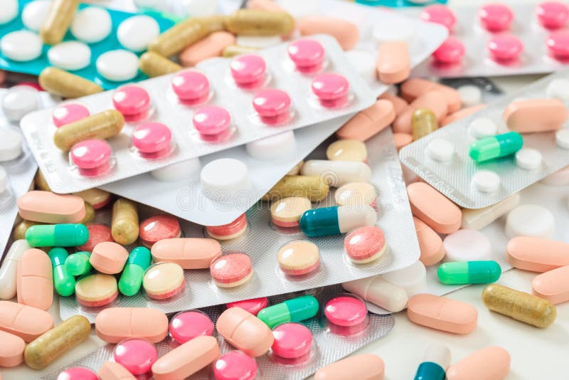 Stack of Pills Full Background Stock Image - Image of medication ...