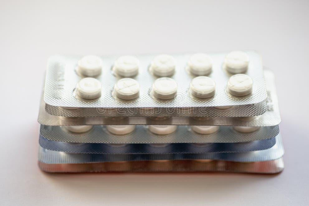 Stack of Pills and Tablets of Medicines Stock Image - Image of medical ...