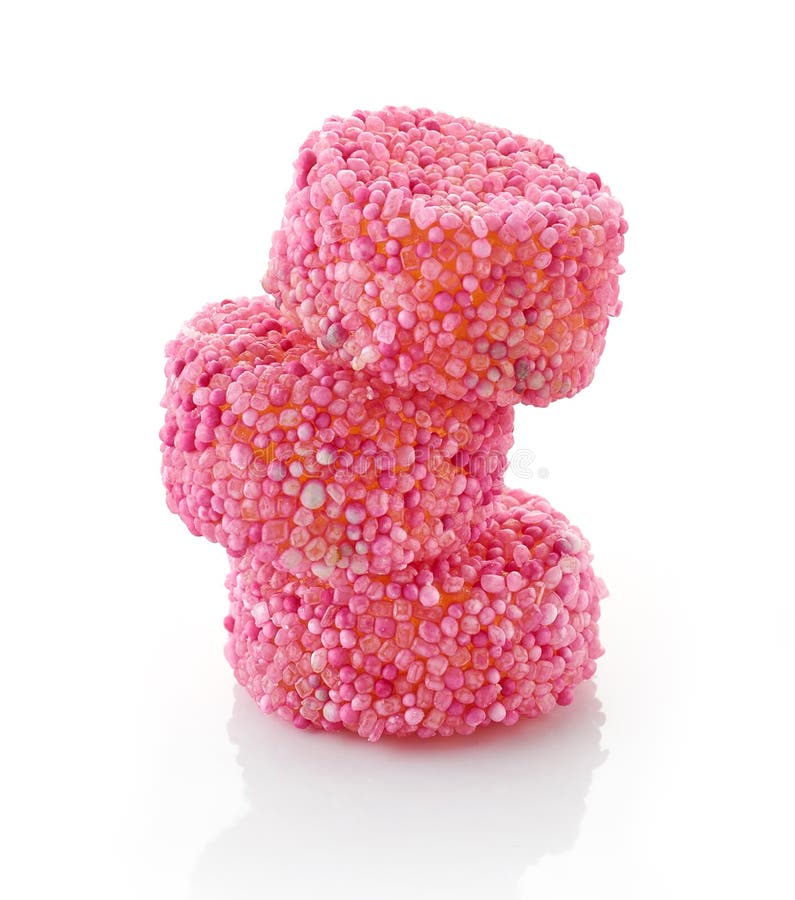 Stack of pink candies stock photo. Image of confectionery - 201059874