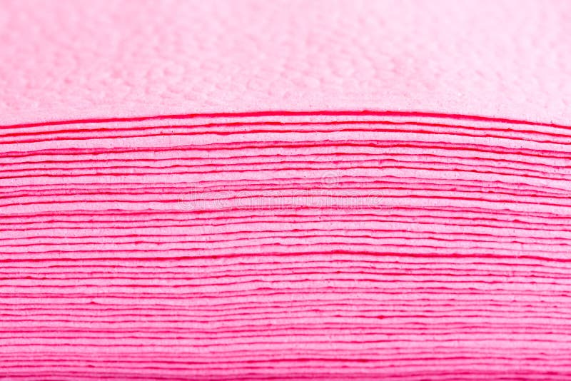 Stack of Pink Paper Table Napkins Stock Image - Image of sanitation ...