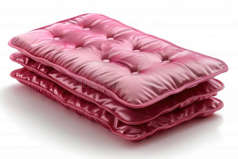 Luxurious Pink Satin Cushions: Soft, Elegant Home Decor Stock ...