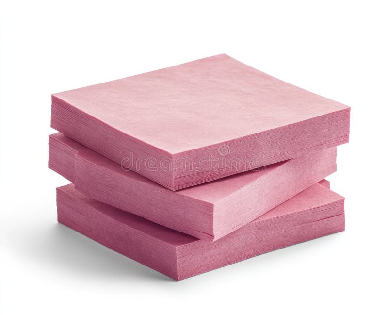 Stack of Pink Sticky Notes (1 Stock Photo - Image of student, reminder ...