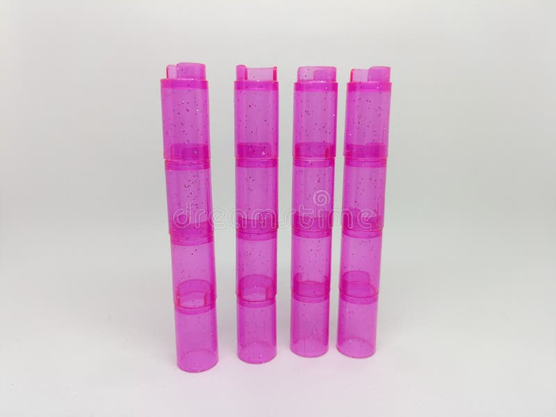 Stack of Pink Transparent Marble Run Track Tubes Stock Image - Image of ...