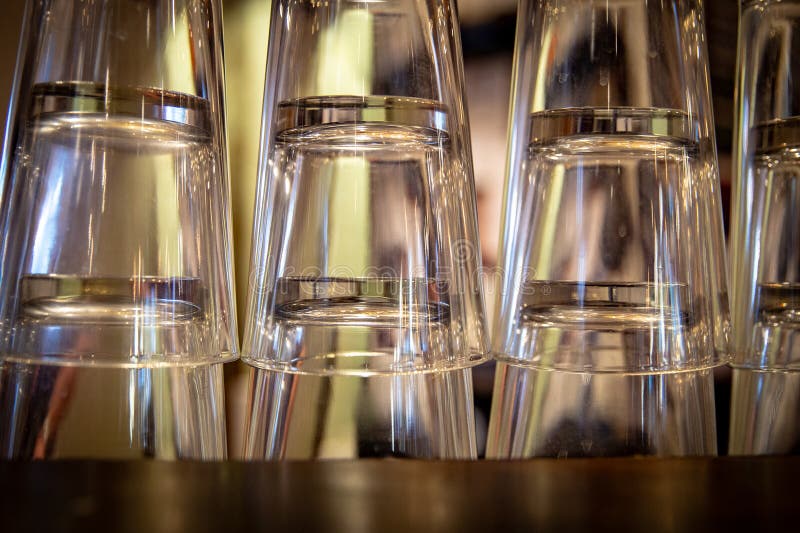 Stack of Pint Glasses stock image. Image of pint, dive - 384543857