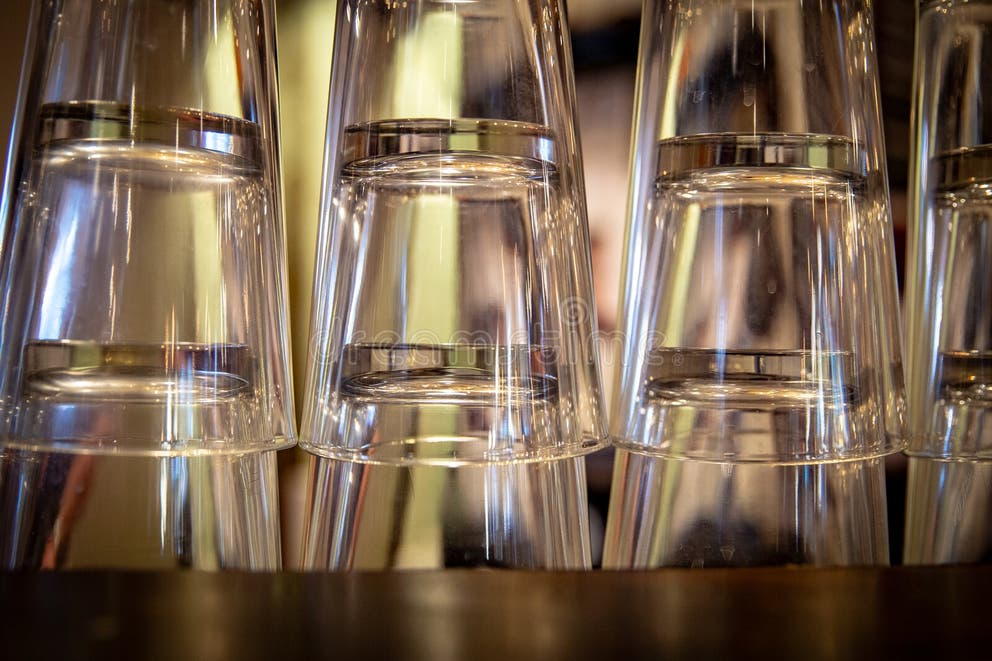 Stack of Pint Glasses stock image. Image of pint, dive - 384543857