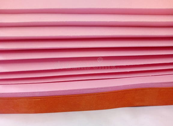 Stack of Plain Pink and Brown Paperboard Stock Photo - Image of carton ...