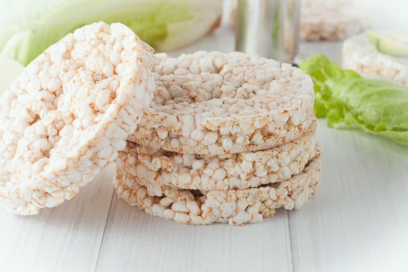 A Stack of Plain Rice Cakes Stock Image - Image of delicious, cracker ...