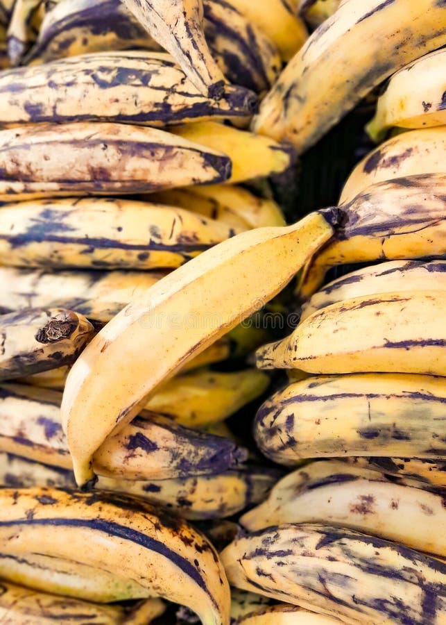 Stack of Plantain Male in the Supermarket Aisle Stock Image - Image of ...