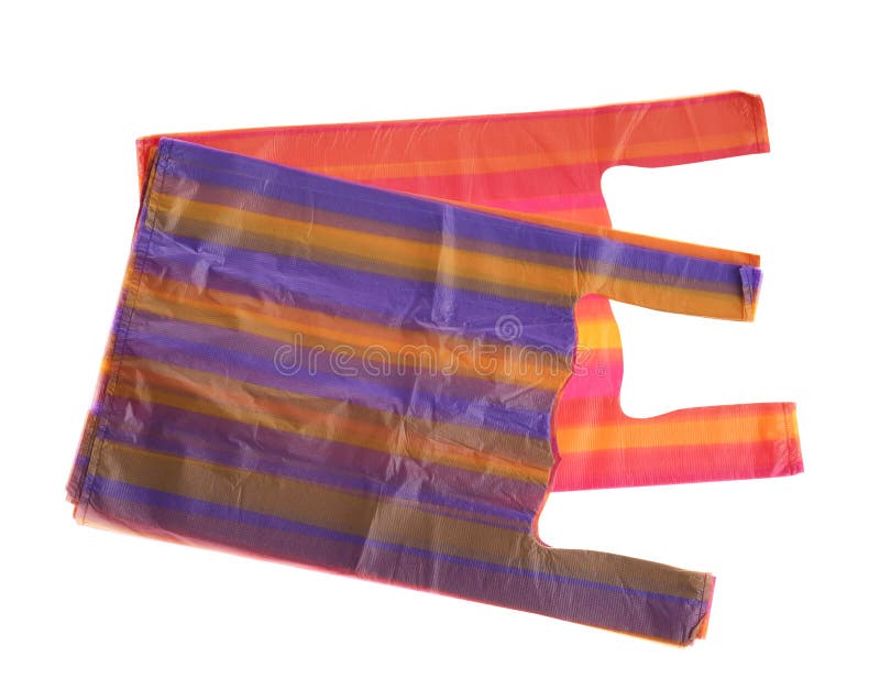 Stack of Plastic Bags Isolated on White Stock Photo - Image of discard ...