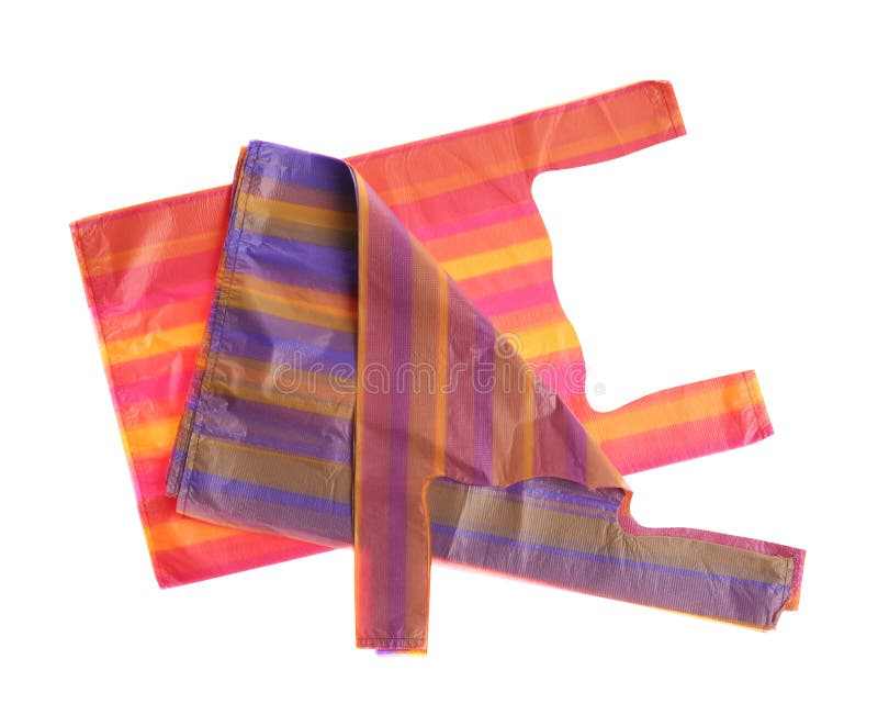 Stack of Plastic Bags Isolated on White Stock Photo - Image of disposal ...