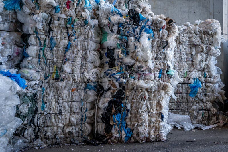 Stack of Plastic Bags for Recycling Stock Image - Image of ecosystem ...