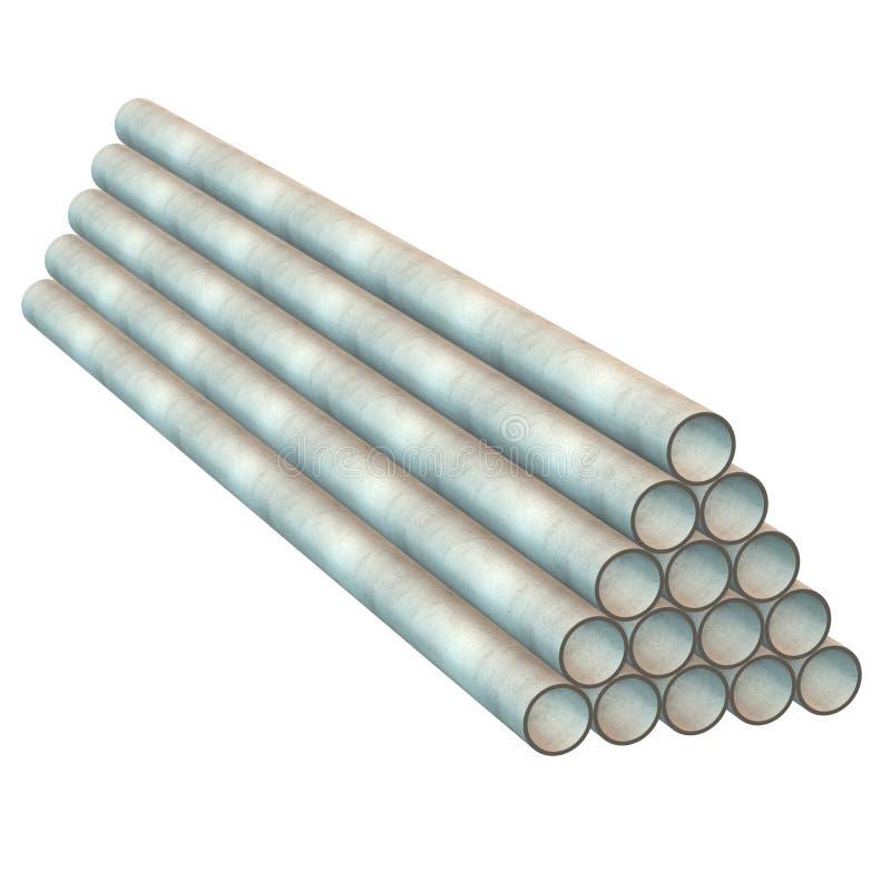 Stack of plastic pipes. stock illustration. Illustration of abstract ...