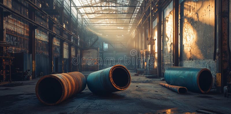 A Stack of Plastic Pipes is Seen in a Warehouse or Store. Stock Photo ...
