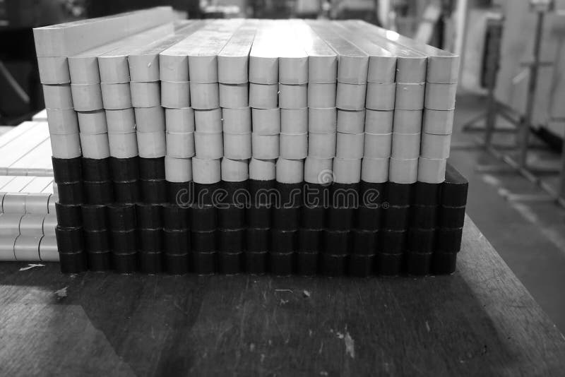 Stack of plastic stick stock image. Image of close, rusty - 73667105