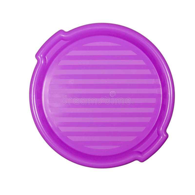 Stack of Plastic Trays for Food Isolated on White Background. Plastic ...